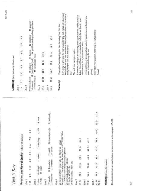 first 2 test 5 keys pdf
