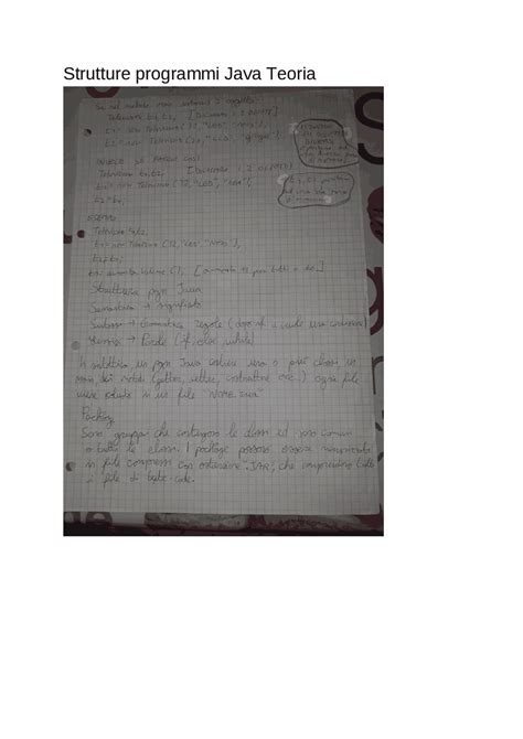 strutture programmi java teoria appunti di programmazione java docsity