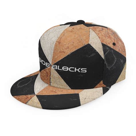 Baseball Cap With Flat Brim Codeblocks Clothing