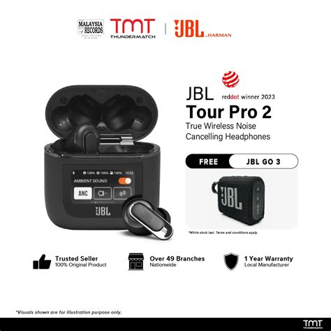 JBL Tour Pro 2 True Wireless Noise Cancelling Earbuds Shopee Malaysia
