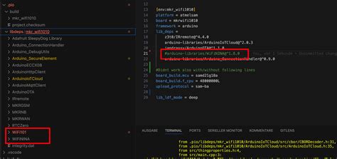 Platformio Cant Build Arduinocloudiot On Mkr Wifi1010 Cloud Iot