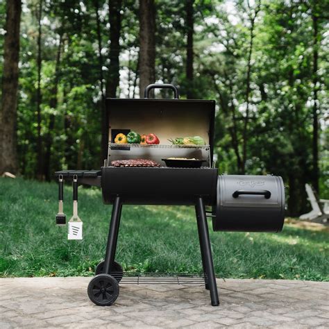 Smokin Pro Charcoal Bbq And Offset Smoker By Char Griller Bbq Land