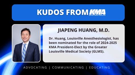 Kentucky Medical Association On Linkedin Louisville Anesthesiologist Jiapeng Huang Md Phd