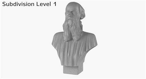 Leo Tolstoy Bust 3d Model Turbosquid 1972223
