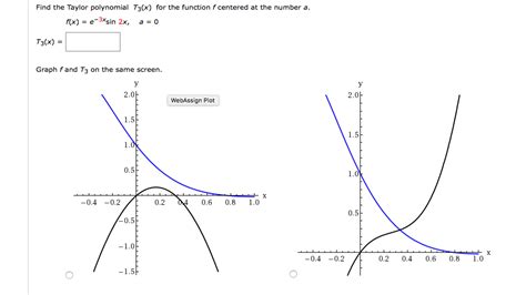 Solved Find The Taylor Polynomial T3x For The Function F