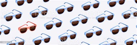 벡터 안경 3d 디자인 오브젝트 사실적인 선글라스 패턴 흰색 배경 0명에 대한 스톡 벡터 아트 및 기타 이미지 0명 3d 안경 개념 Istock