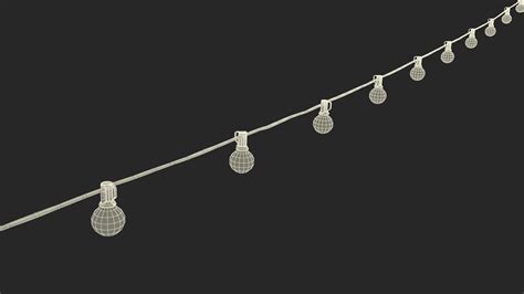 Outdoor String Lights 3d Model 19 3ds Blend C4d Fbx Max Ma Lxo Obj Free3d