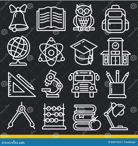 Webvector Icons Lines Set Stock Vector Illustration Of Icon 82811924