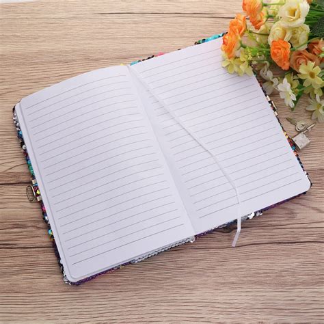 Colorful Unicorn Notebook Sequin Secret Diary With Grandado