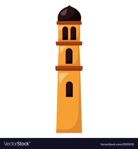 Temple Tower Traditional Royalty Free Vector Image