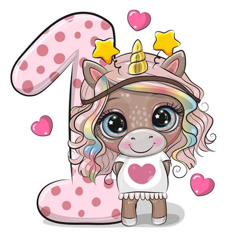 کارتونی زیبا دختر خرس عروسکی و شماره یک جدا شده در پس زمینه سفید 1685834