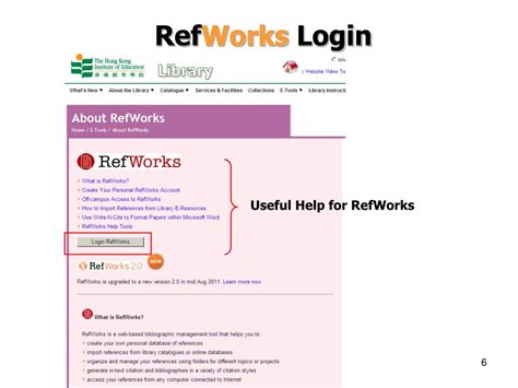 PPT Managing Your References With Ref Works Your Personal Reference Database Internet