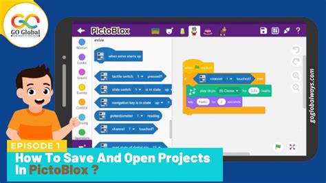 Getting Started With Pictoblox How To Save And Open Projects In