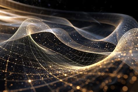 Three Dimensional Shapes In Interconnected Fabric Art Premium Ai Generated Image