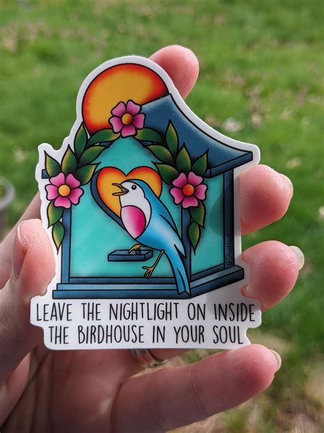 Birdhouse In Your Soul Sticker Rtmbg