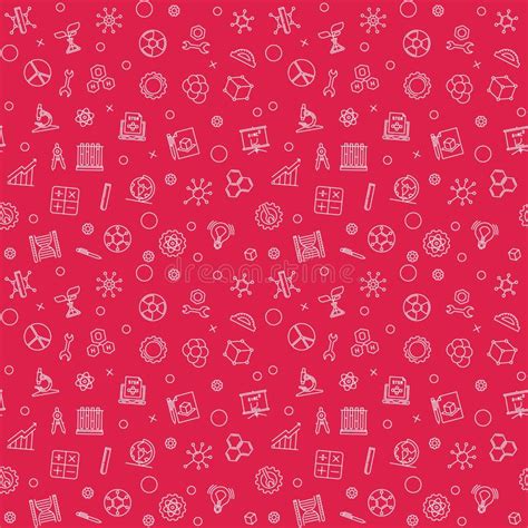 Stem Minimal Seamless Background Vector Concept Pattern Stock Vector