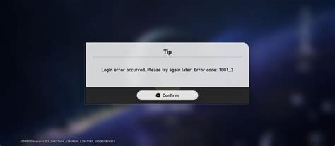 Error Code 10013 Rhonkaistarrail