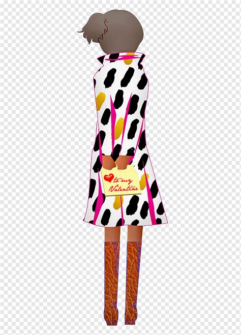 소녀 코트 지갑 가방 애니메이션 만화 가와이이 행복 여성 학교 Png Pngwing