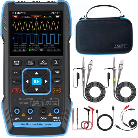 2c53t Upgraded Handheld Oscilloscope 50mhz Bandwidth 3in1 Digital Oscilloscope Multimeter Dds