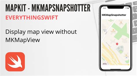 Display Mapview Snapshot With Mkmapsnapshotter Swift Ios Youtube