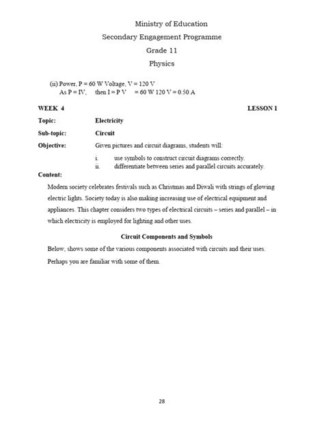 grade 11 physics week 4 lesson 1 download free pdf series and