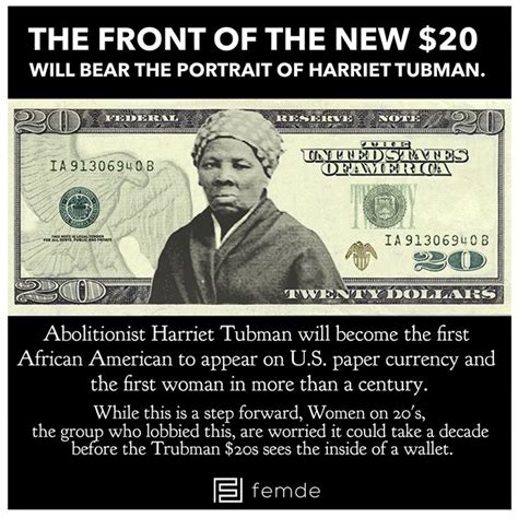 Harriet Tubman 20 Bill Harriet Tubman Abolitionist Womens Rights