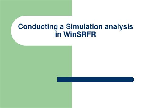 Ppt Surface Irrigation Systems Evaluation With Winsrfr Simulation Engine Powerpoint