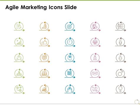 Agile Marketing Icons Slide Ppt Powerpoint Presentation File Brochure PowerPoint Slide