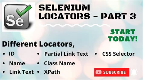 Selenium Locators Part 3 Youtube