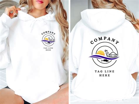 Personalized Company Logo Matching Hoodie Custom Text Sweatshirt