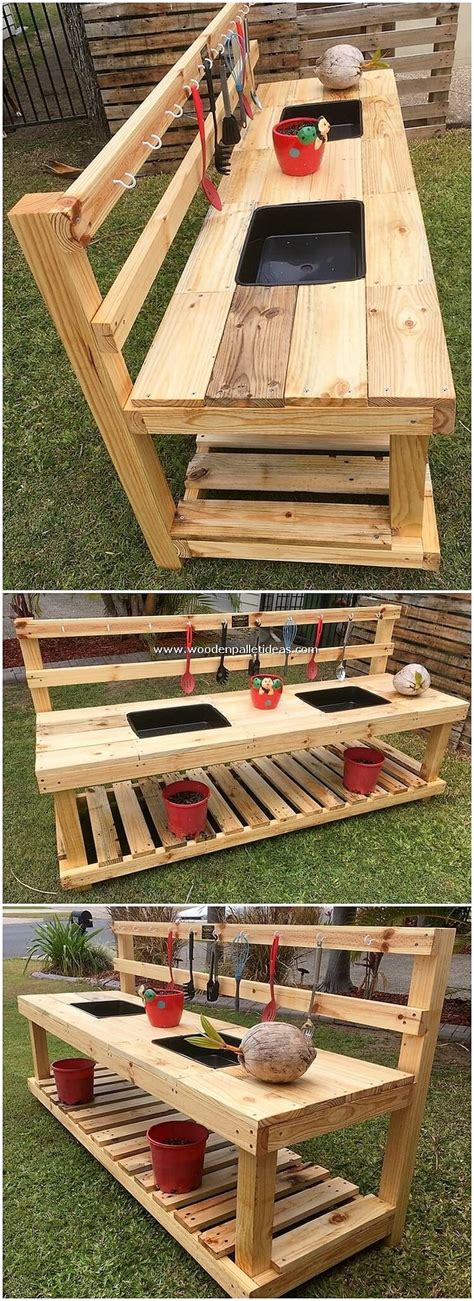 Pallet Outdoor Kitchen Wooden Pallet Ideas