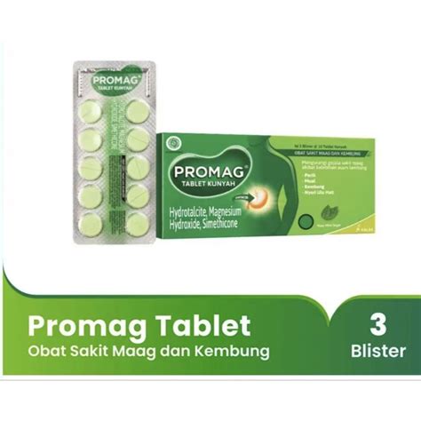 Jual Promag Tablet 1 Box Isi 3 Blister Shopee Indonesia
