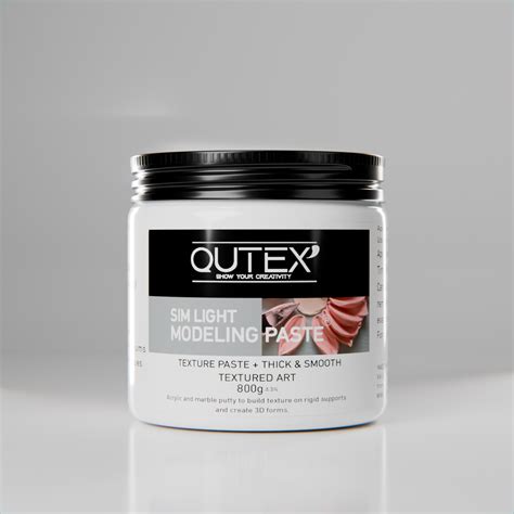 Sim Light Modeling Paste Premium 3d Texture Medium For Artists Qutex