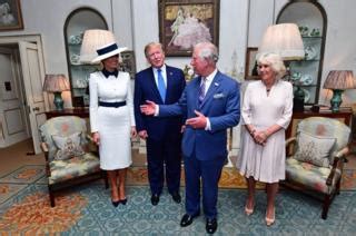 Donald Trumps State Visit To The Uk In Pictures Bbc News