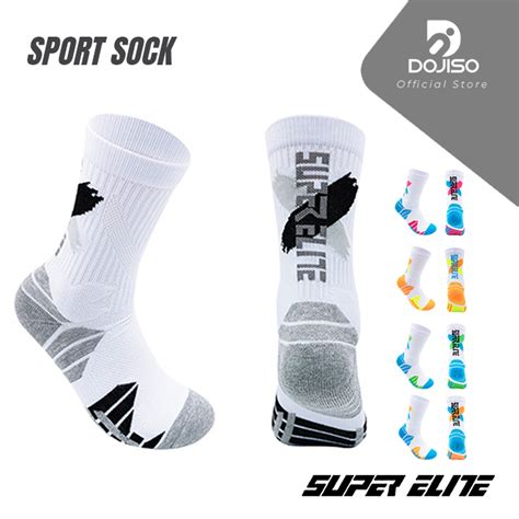 Jual Kaus Kaki Super Elite 2030 Tebal Panjang Motif Sport Socks Kaus Olahraga Futsal Sepak Bola