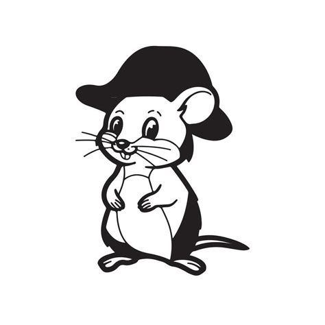 Full Body Field Mouse Outline Bold Line Art 54083545 Vector Art At Vecteezy