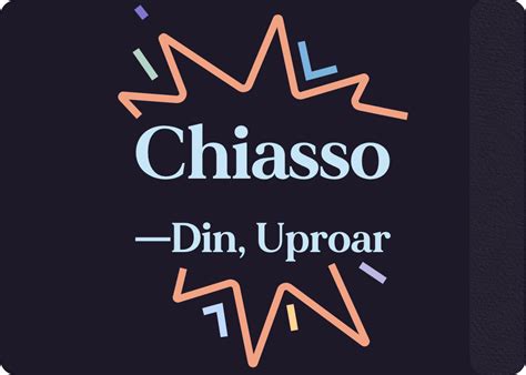Meaning And Definition Of Chiasso