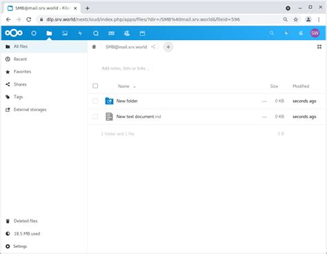 CentOS Stream NextCloud Use External Storage Server World