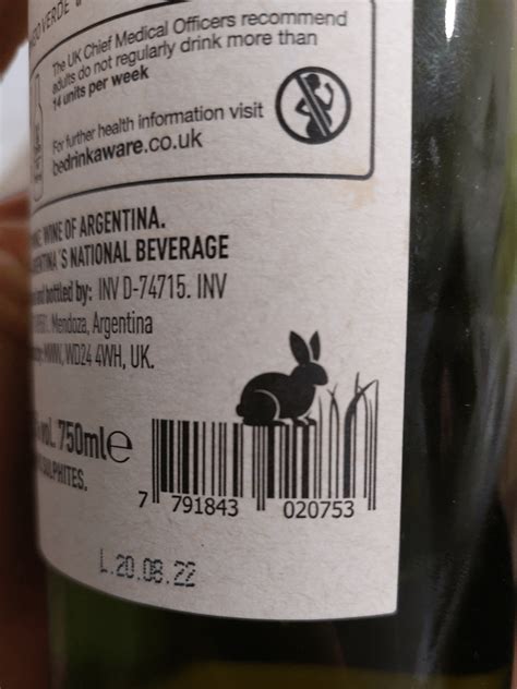 Cute Barcode On A White Wine Bottle R Barcodeporn