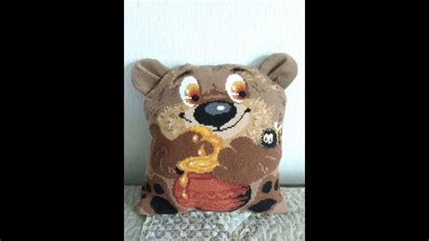 Оформление вышивки крестом в подушку перезалив Youtube