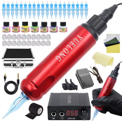 Yuelong Complete Tattoo Pen Kits Rotary Machine Gun With