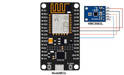 Makerobot Education Magnetometer Hmc5883l Interfacing With Nodemcu