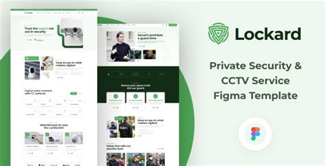 Lockerd Private Security And Cctv Service Figma Template Graphicfort In 2024 Private