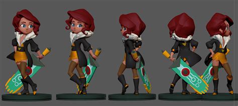 Red And Transistor Figure Development For WeLoveFine Behance