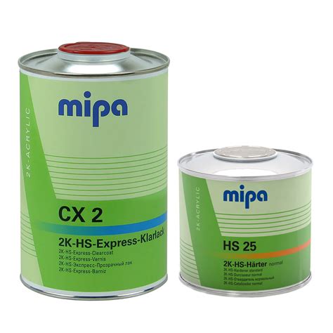 Акрилен лак Mipa CX2 2K Express 1л комплект с втвърдител