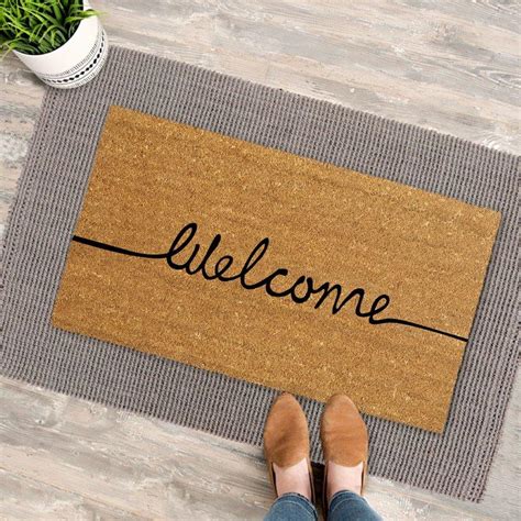 Onlymat Jute And Coir Doormat Combo Welcome Printed Entrance Doormat