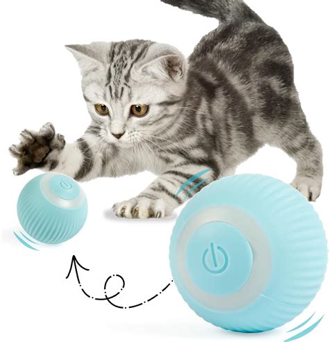 Weinsamkeit Interactive Cat Toy Ball 360° Self Rotating Electric Ball