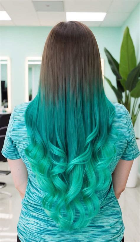 27 Teal Ombre Hair Ideas Stunning Blue Green Blends For A Bold Look