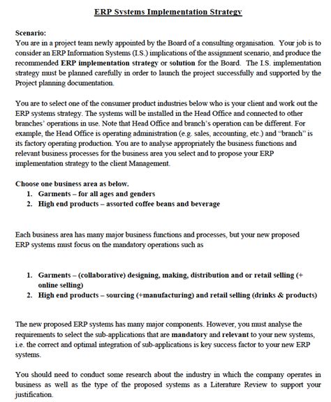 Solved ERP Systems Implementation Strategy Scenario You Are Chegg Com