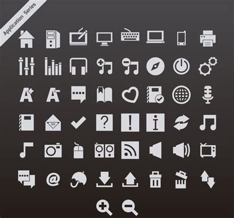 회색 응용 프로그램 시리즈 벡터 아이콘 Ai Eps Uidownload